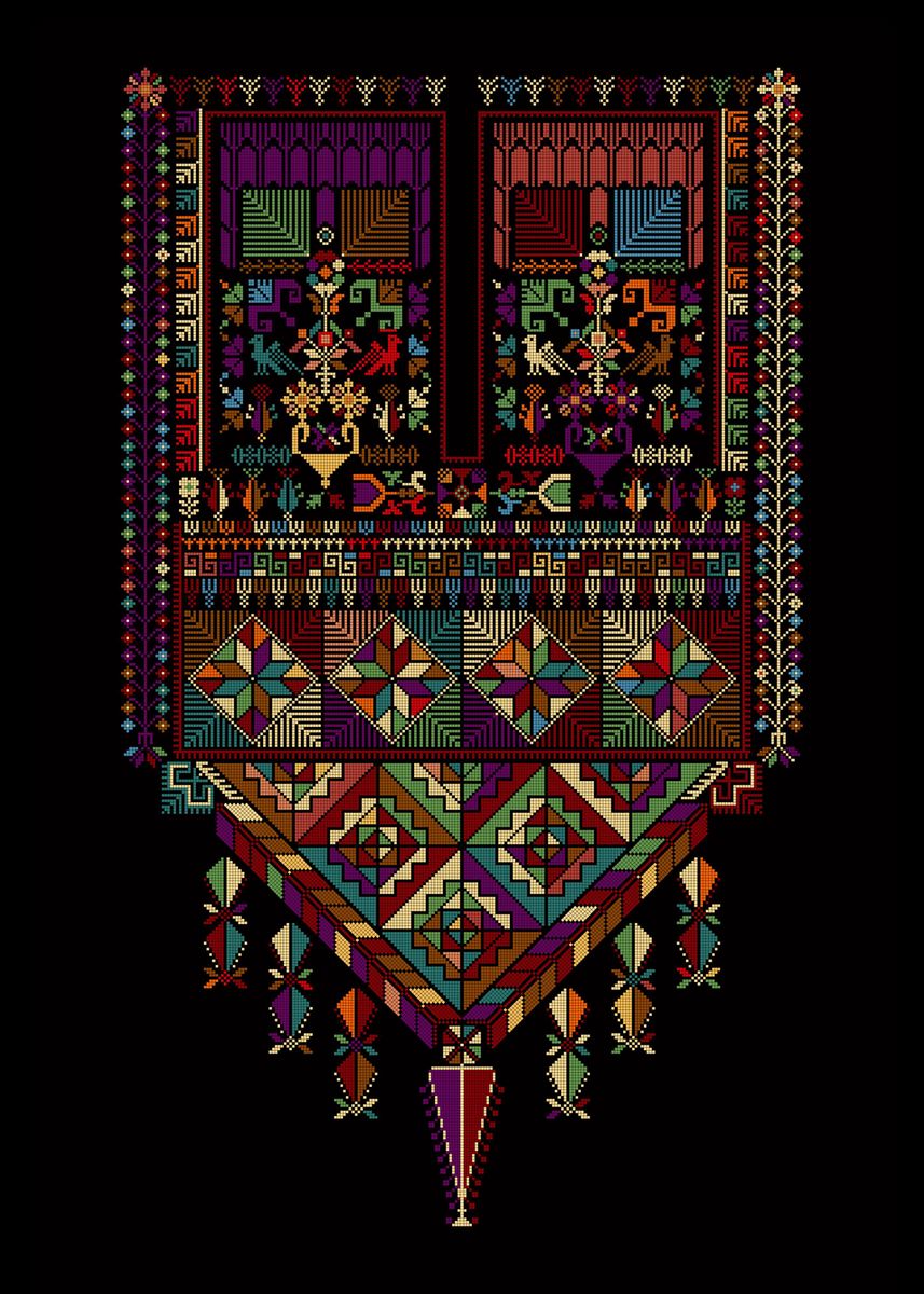 'Tatreez 5' Poster, picture, metal print, paint by Richard Laschon ...