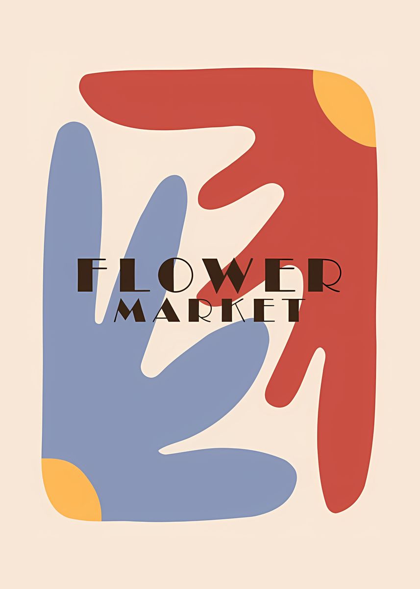 'Flower market retro' Poster, picture, metal print, paint by Executive ...