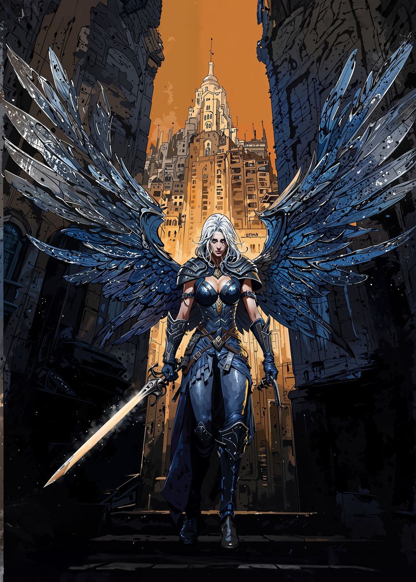 'Dark Elf Assassin' Poster, picture, metal print, paint by Alexandru ...