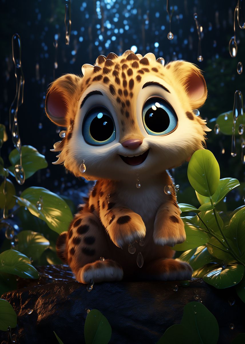 'Pixel Art Animals' Poster, picture, metal print, paint by Davia ...