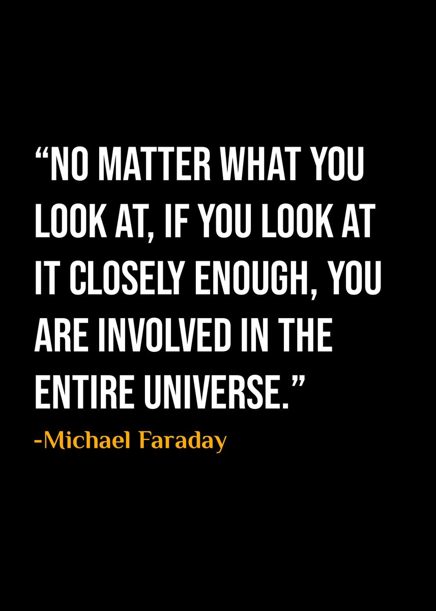'Michael Faraday Quotes ' Poster, picture, metal print, paint by KLIP ...
