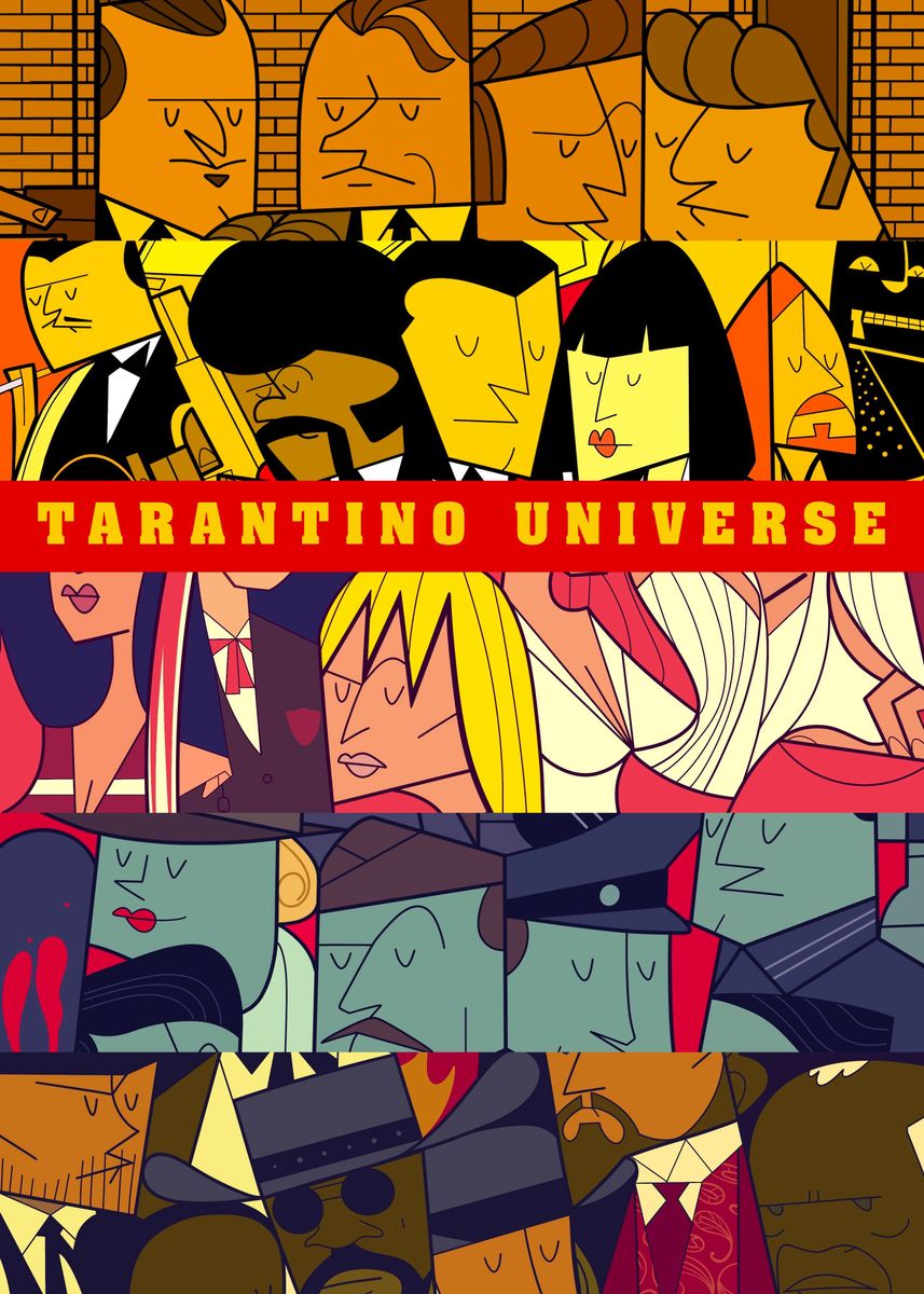 'Tarantino universe' Poster, picture, metal print, paint by UNIKORN ...
