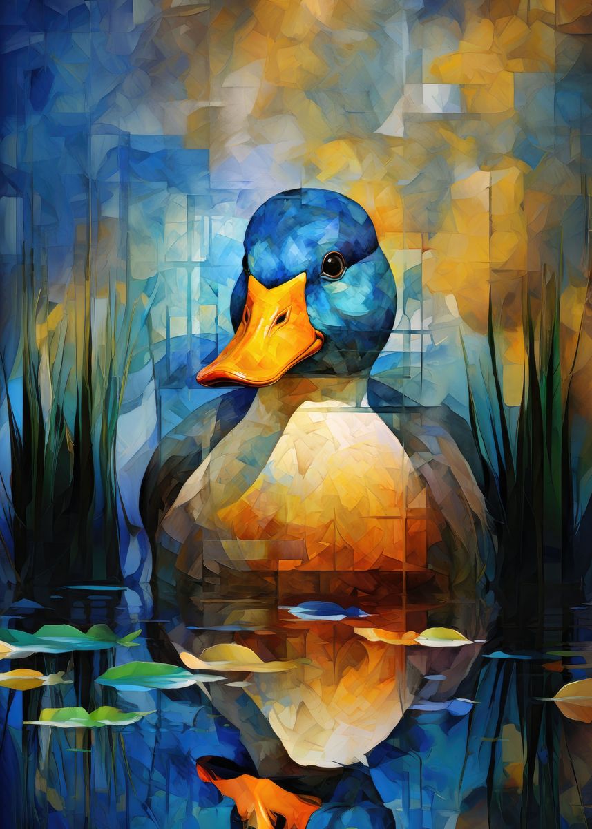 'Duck Pond' Poster, picture, metal print, paint by Jensen Art | Displate