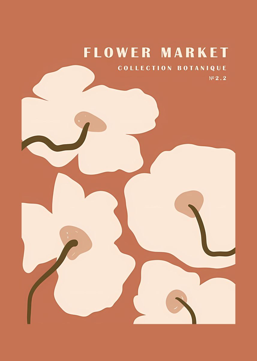 'Flower market Botanical' Poster, picture, metal print, paint by ...