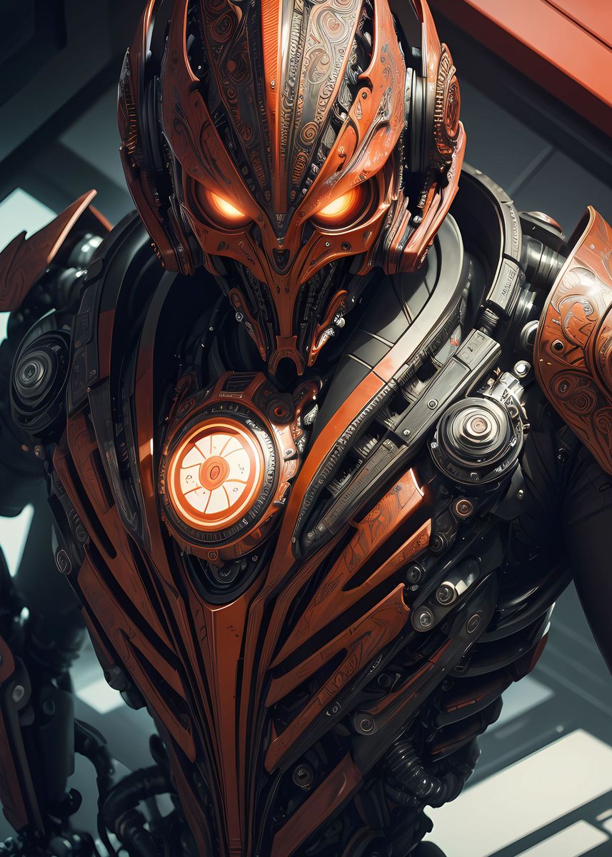 'Retro cyborg' Poster, picture, metal print, paint by Oleksandr Kovalov ...