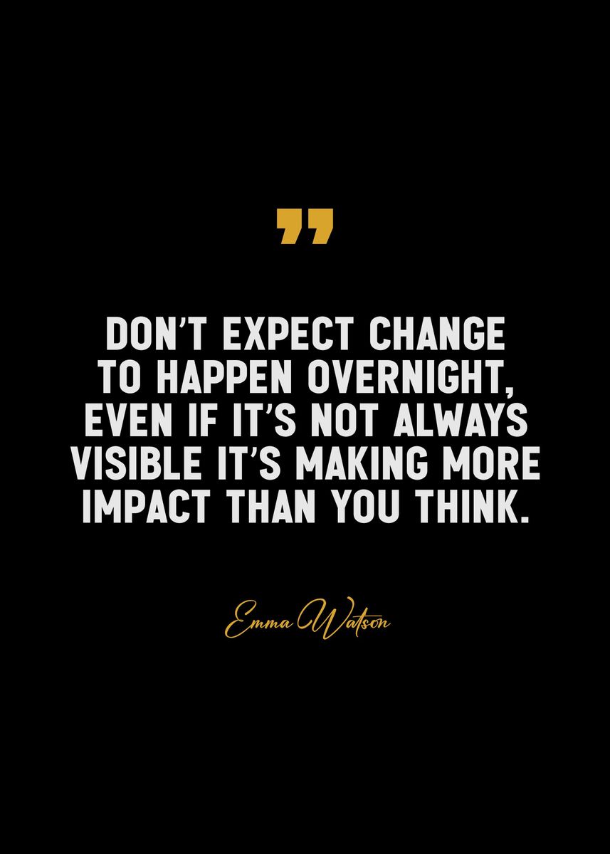 'Emma Watson quotes ' Poster, picture, metal print, paint by Curot Piti ...