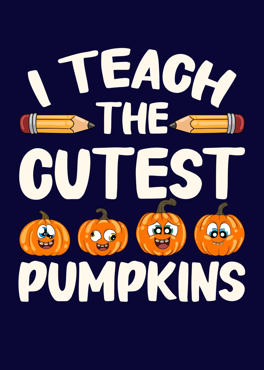 'Funny Halloween Teacher' Poster, picture, metal print, paint by MzumO ...