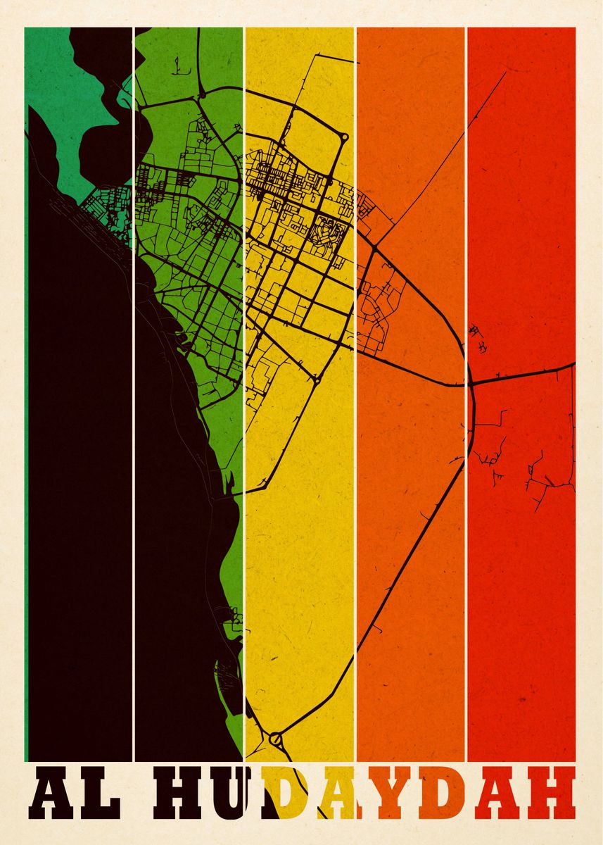 'Al Hudaydah Yemen' Poster, picture, metal print, paint by Ryan ...