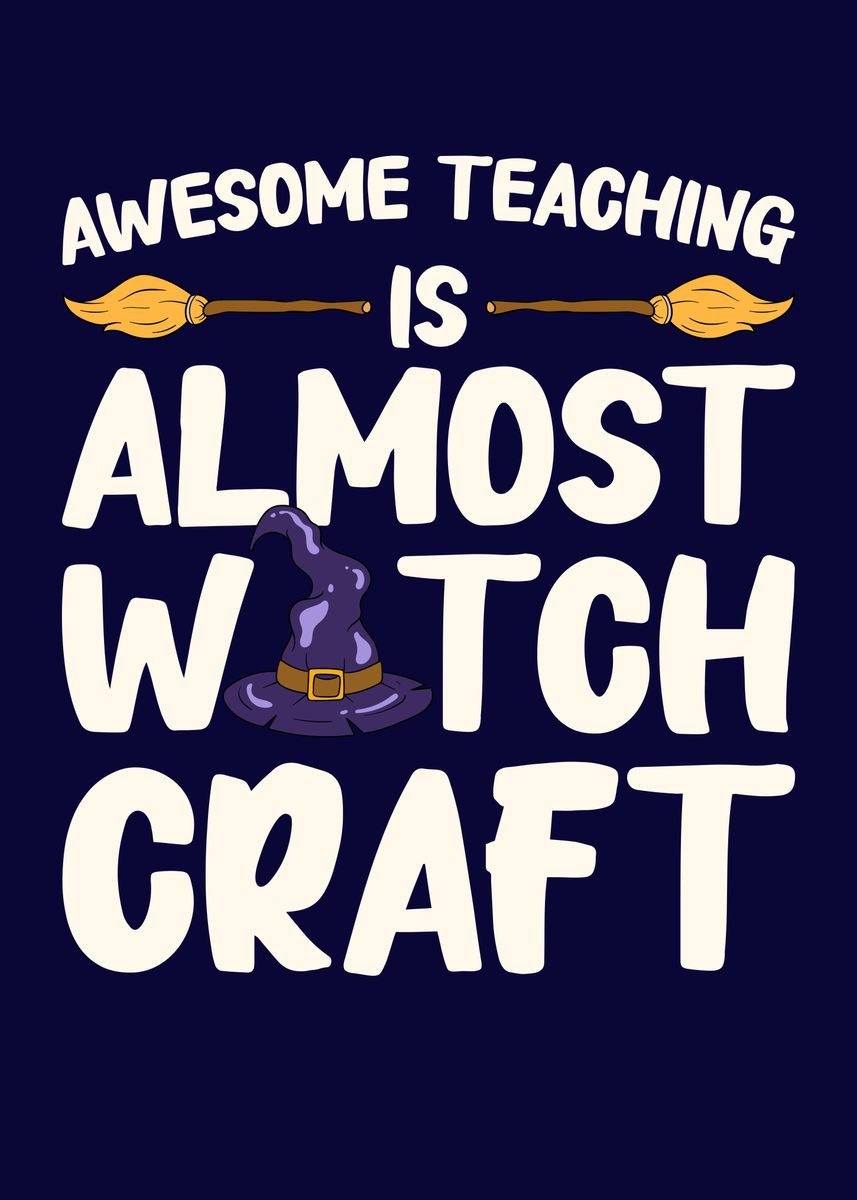 'Funny Halloween Teacher' Poster, picture, metal print, paint by MzumO ...