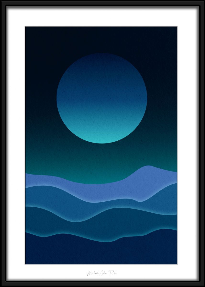 'Mood Flow Landscape' Poster, picture, metal print, paint by Arts and ...