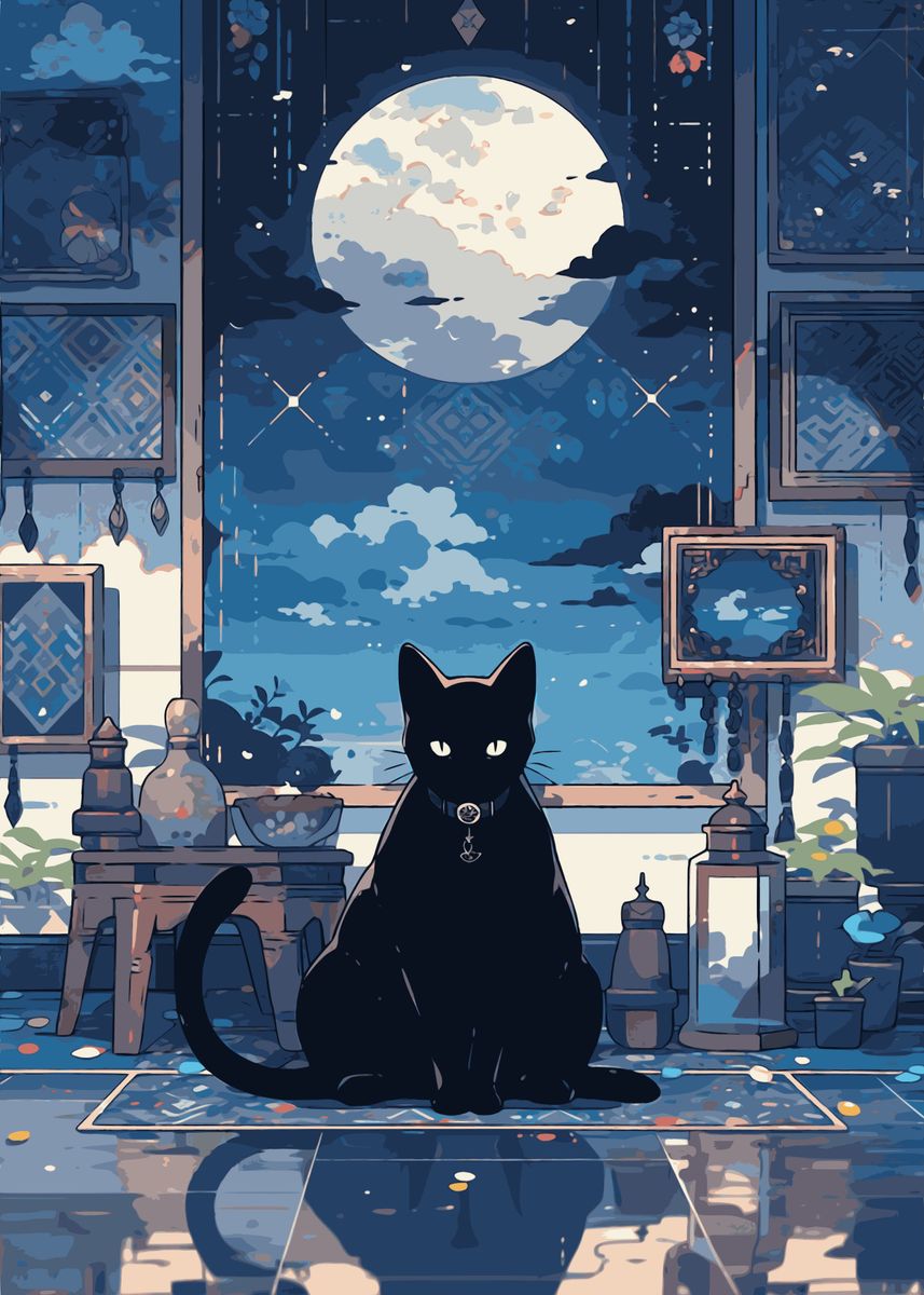 'Nocturnal Reverie' Poster, picture, metal print, paint by Psycho ...