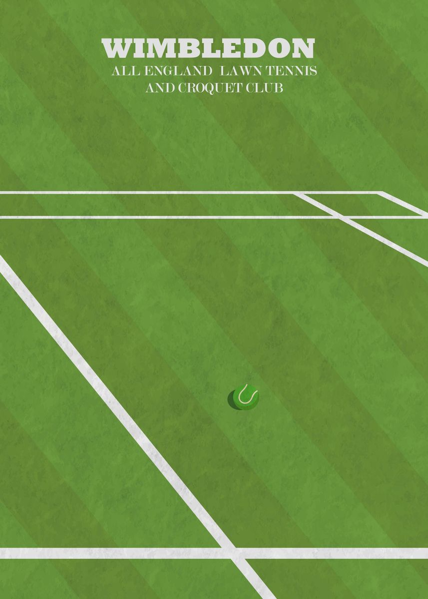 'wimbledon' Poster, picture, metal print, paint by UNIKORN | Displate