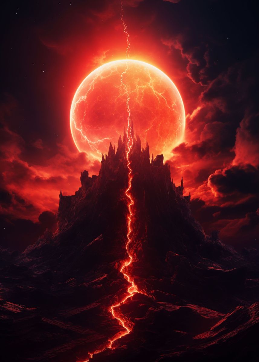 'Exploding Sun' Poster, picture, metal print, paint by Cybronauts ...