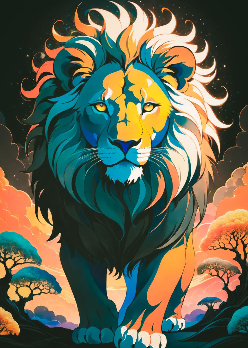 'Savannah Sovereign 1' Poster, picture, metal print, paint by Maxime ...
