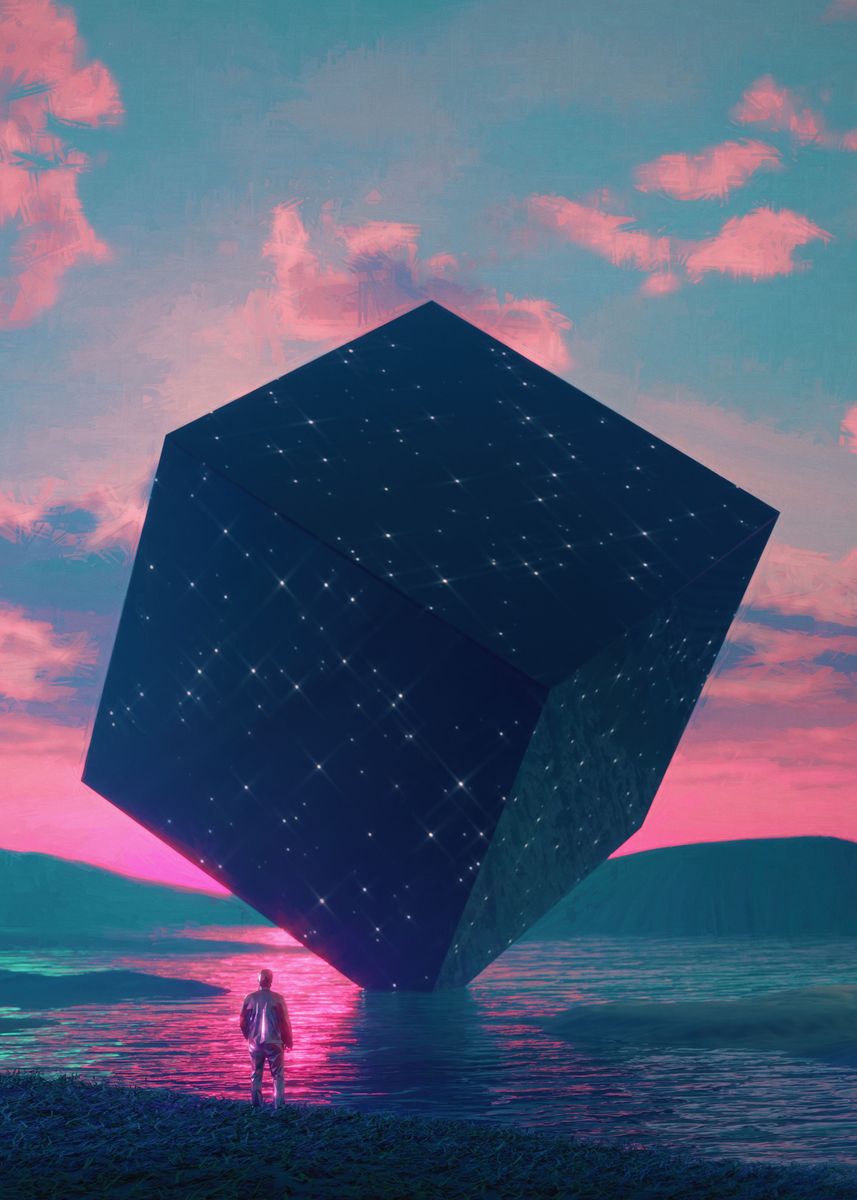 'Space QB' Poster, picture, metal print, paint by Shorsh | Displate