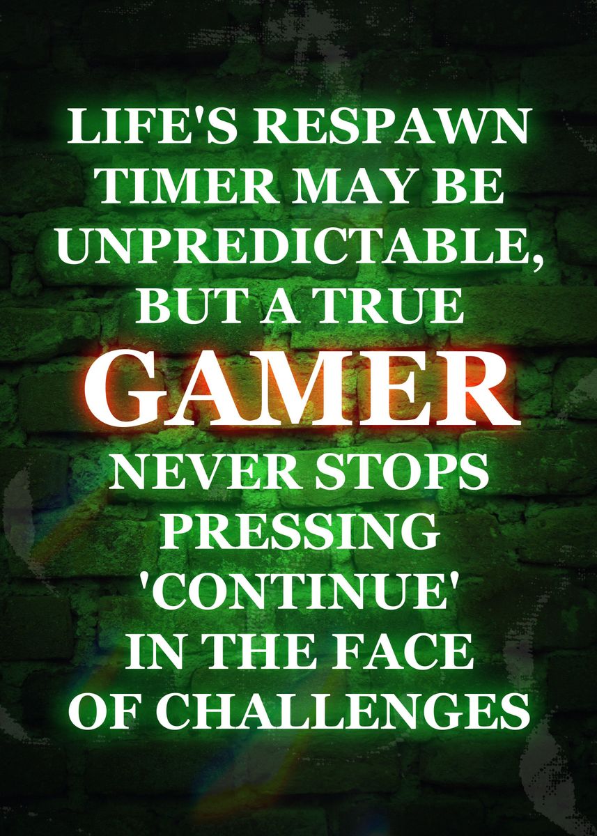 'Respawn timer' Poster, picture, metal print, paint by Remang Remang ...