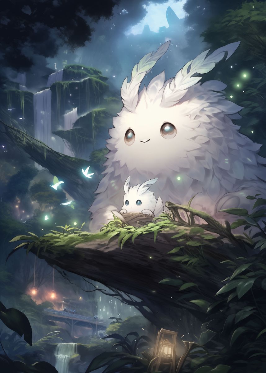 'Feathered Friends' Poster, picture, metal print, paint by Fox FX ...