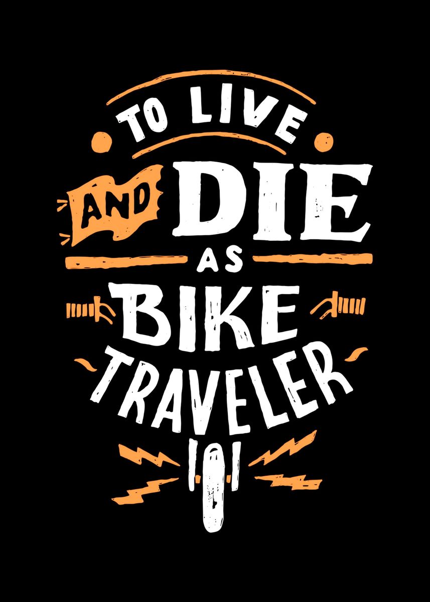 'bike ride ' Poster, picture, metal print, paint by STRAIGHT | Displate