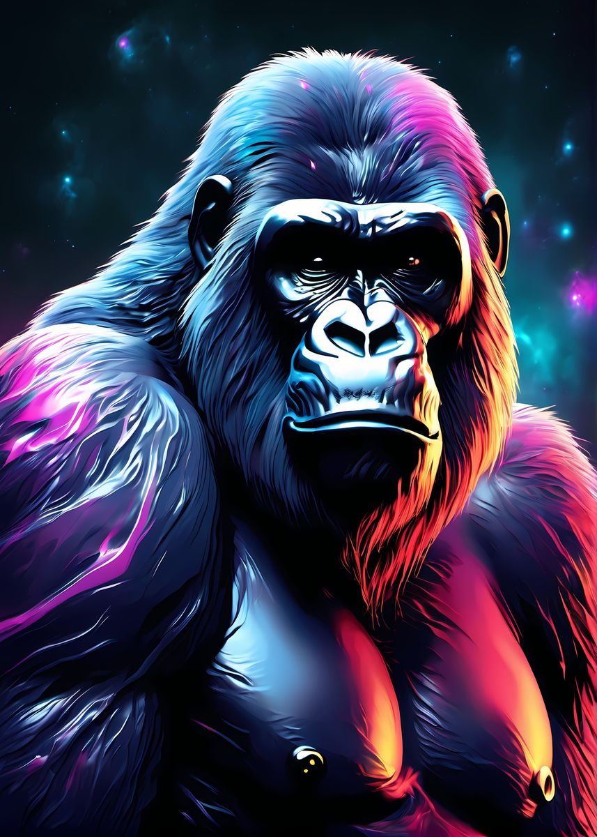 'Animal Cosmic Space' Poster, picture, metal print, paint by Art Print ...