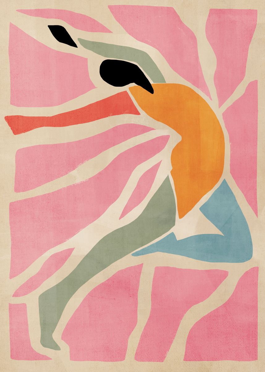 'Matisse Inspired Dancing' Poster, picture, metal print, paint by My ...