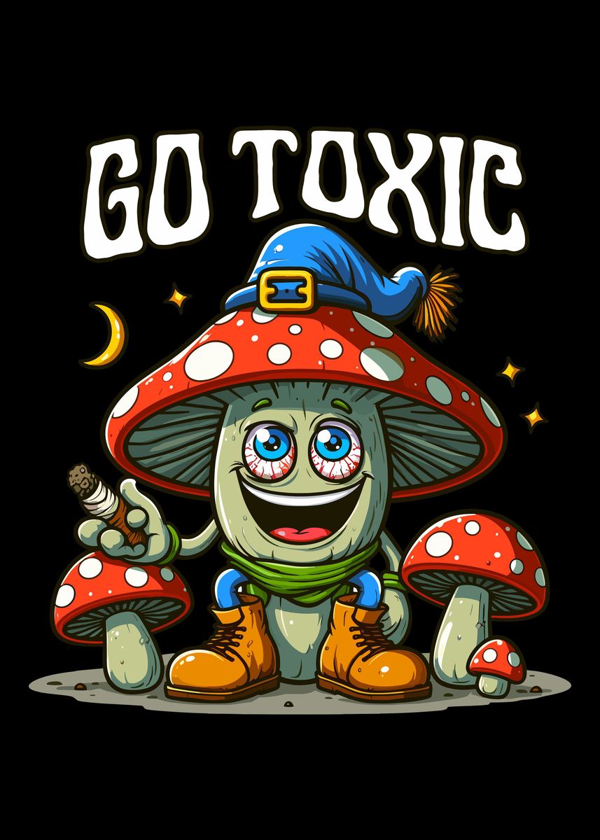 'Go Toxic' Poster, picture, metal print, paint by Ba Ab | Displate