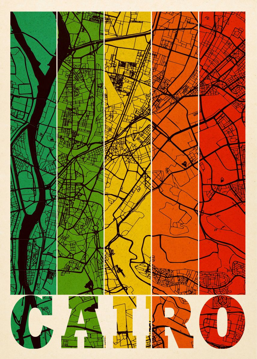 'Cairo Egypt' Poster, picture, metal print, paint by Ryan Proffitt ...