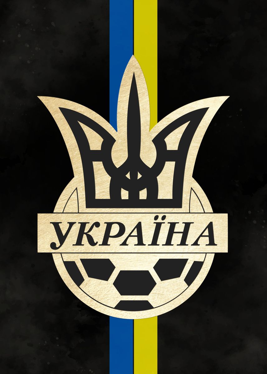'Ukraine National Football ' Poster, picture, metal print, paint by ...