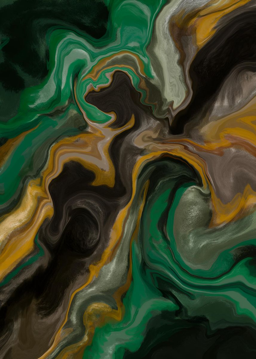 'Marble Digital Painting' Poster, picture, metal print, paint by Ydha ...