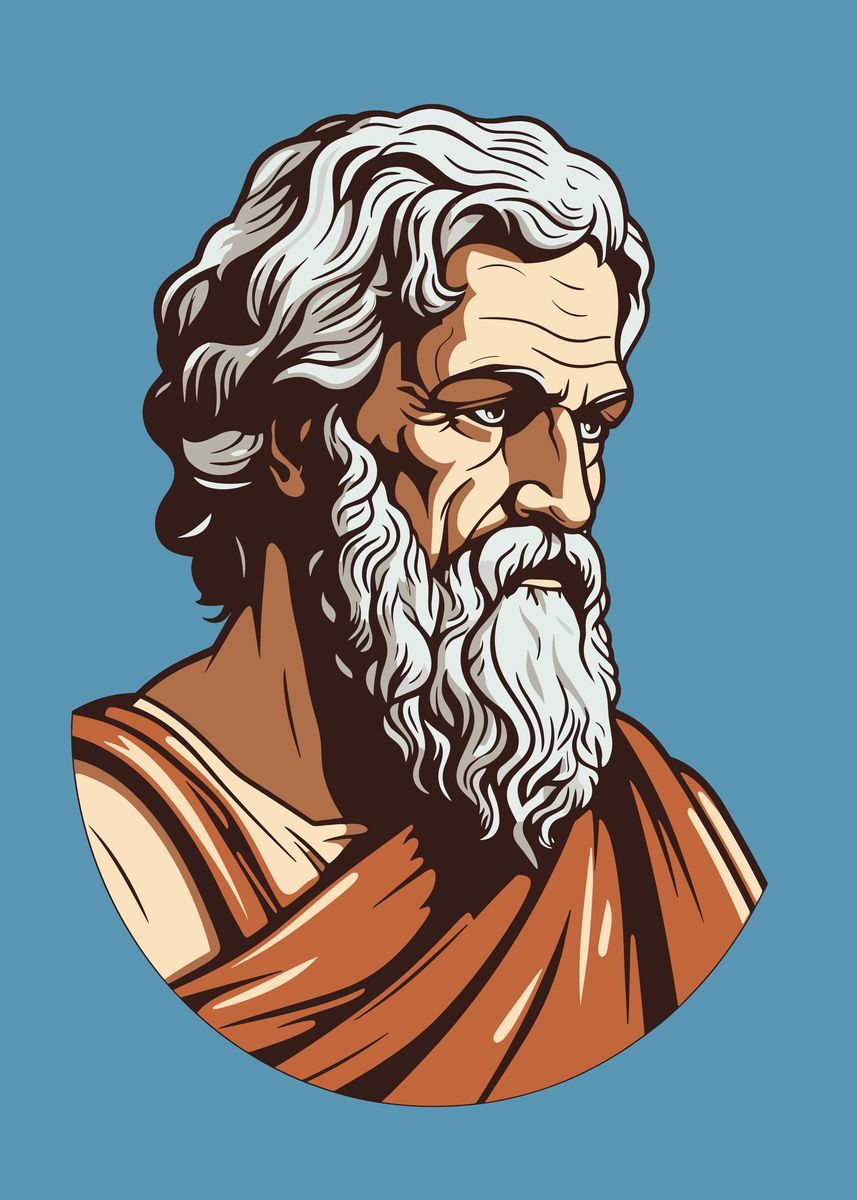 'Plato Greek Philosopher' Poster, picture, metal print, paint by Mesh ...