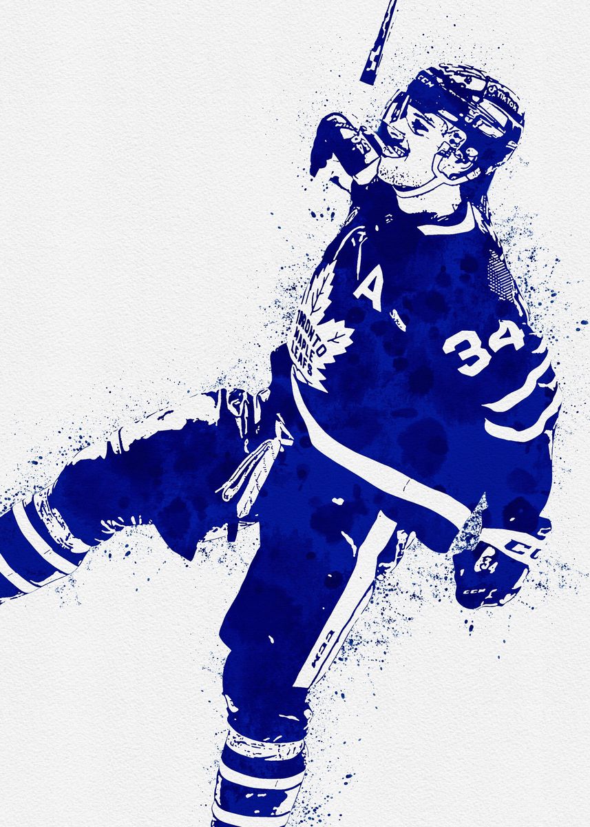 'Auston Matthews Painting' Poster, picture, metal print, paint by Phan ...