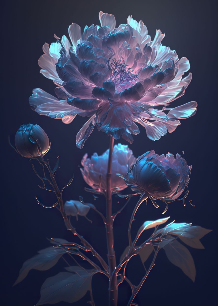 'plum blossom flower' Poster, picture, metal print, paint by NapArt ...