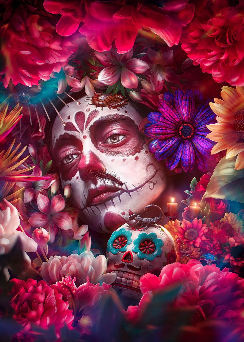 'La catrina' Poster, picture, metal print, paint by Visualsbymateus ...