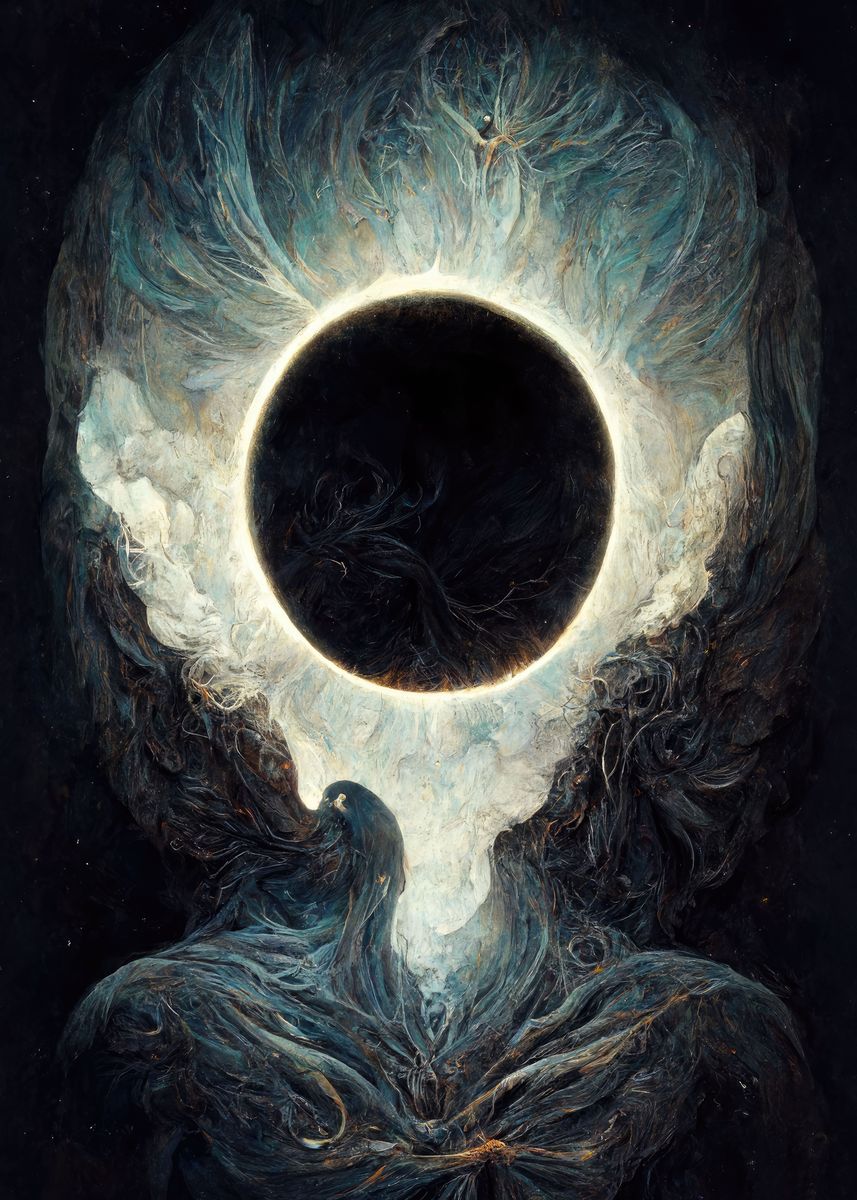 'Look into the void' Poster, picture, metal print, paint by Mezma and ...