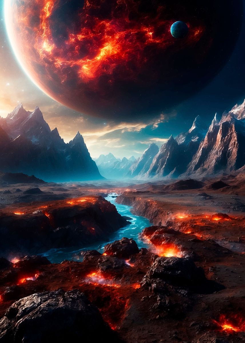 'Red Colossus' Poster, picture, metal print, paint by James Garcia ...