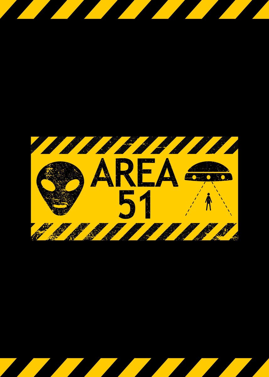 'Area51' Poster, picture, metal print, paint by classicposter displate ...