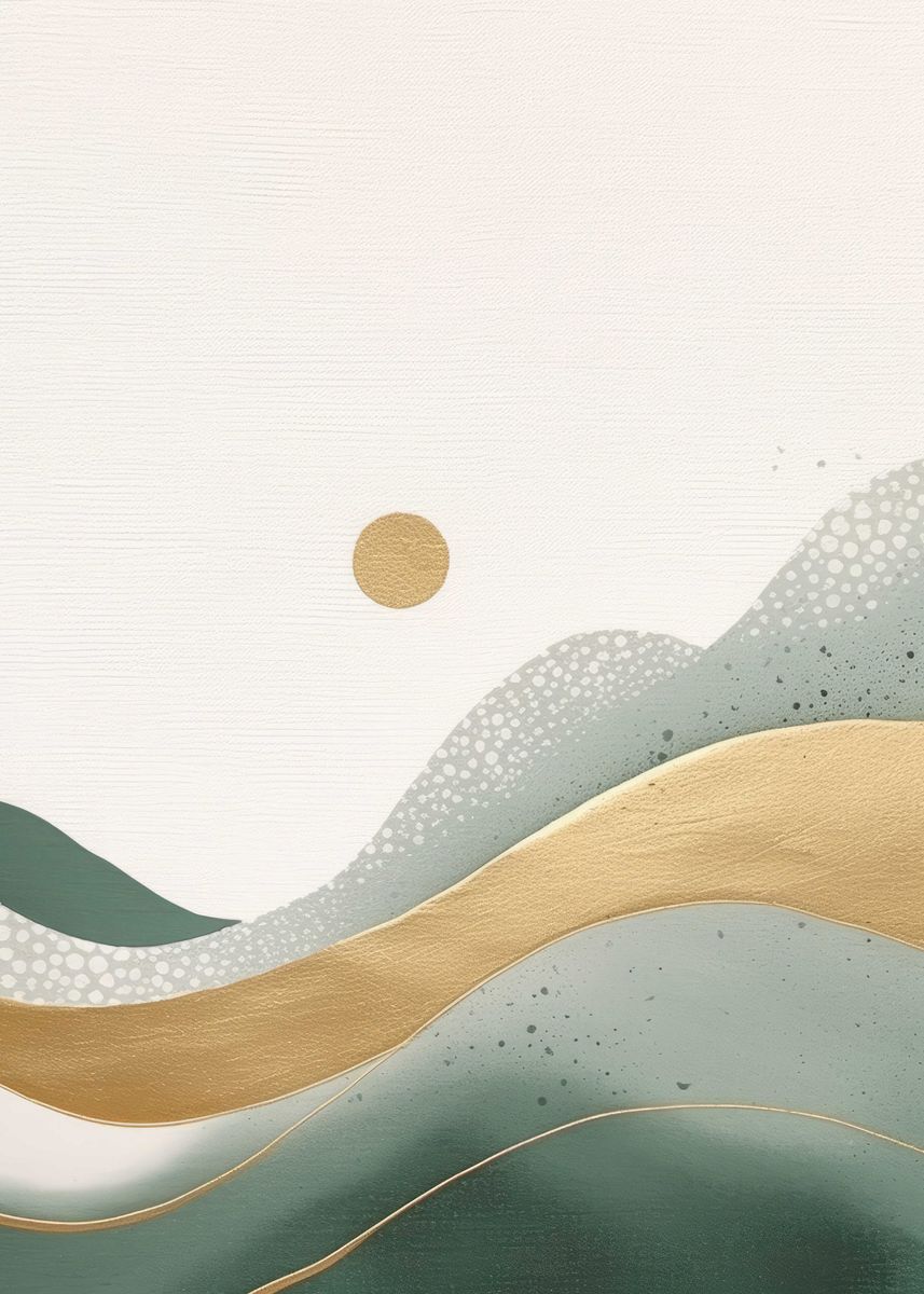 'Abstract Gold Decor' Poster, picture, metal print, paint by Morgan Yon ...