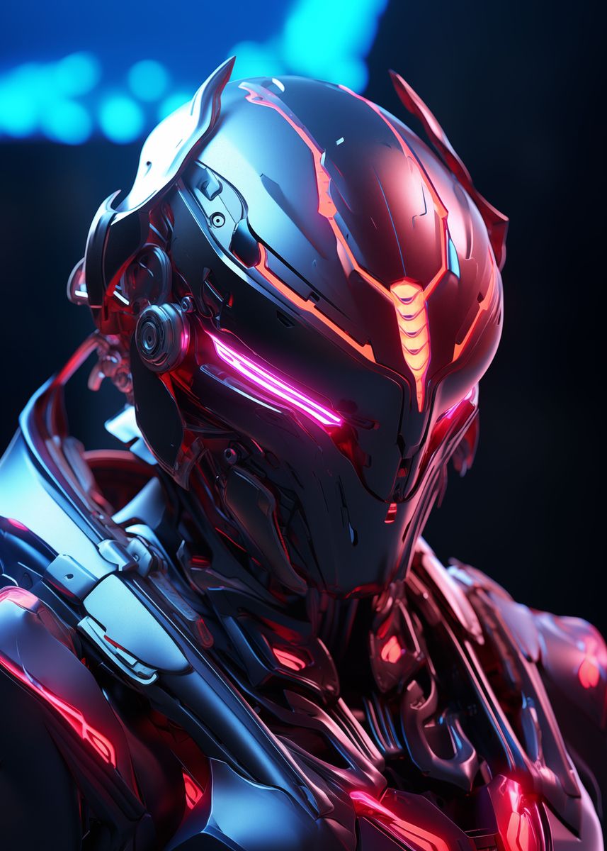 'Cyberpunk Civilization One' Poster, picture, metal print, paint by ...