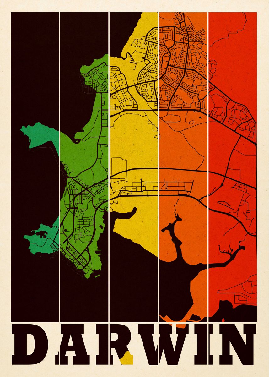 'Darwin NT Australia' Poster, picture, metal print, paint by Ryan ...