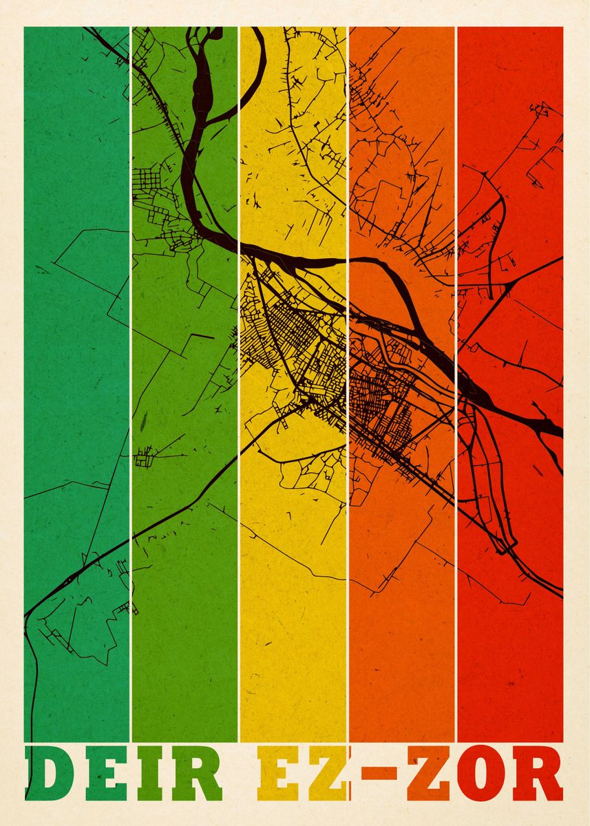 'Deir ez Zor Syria' Poster, picture, metal print, paint by Ryan ...