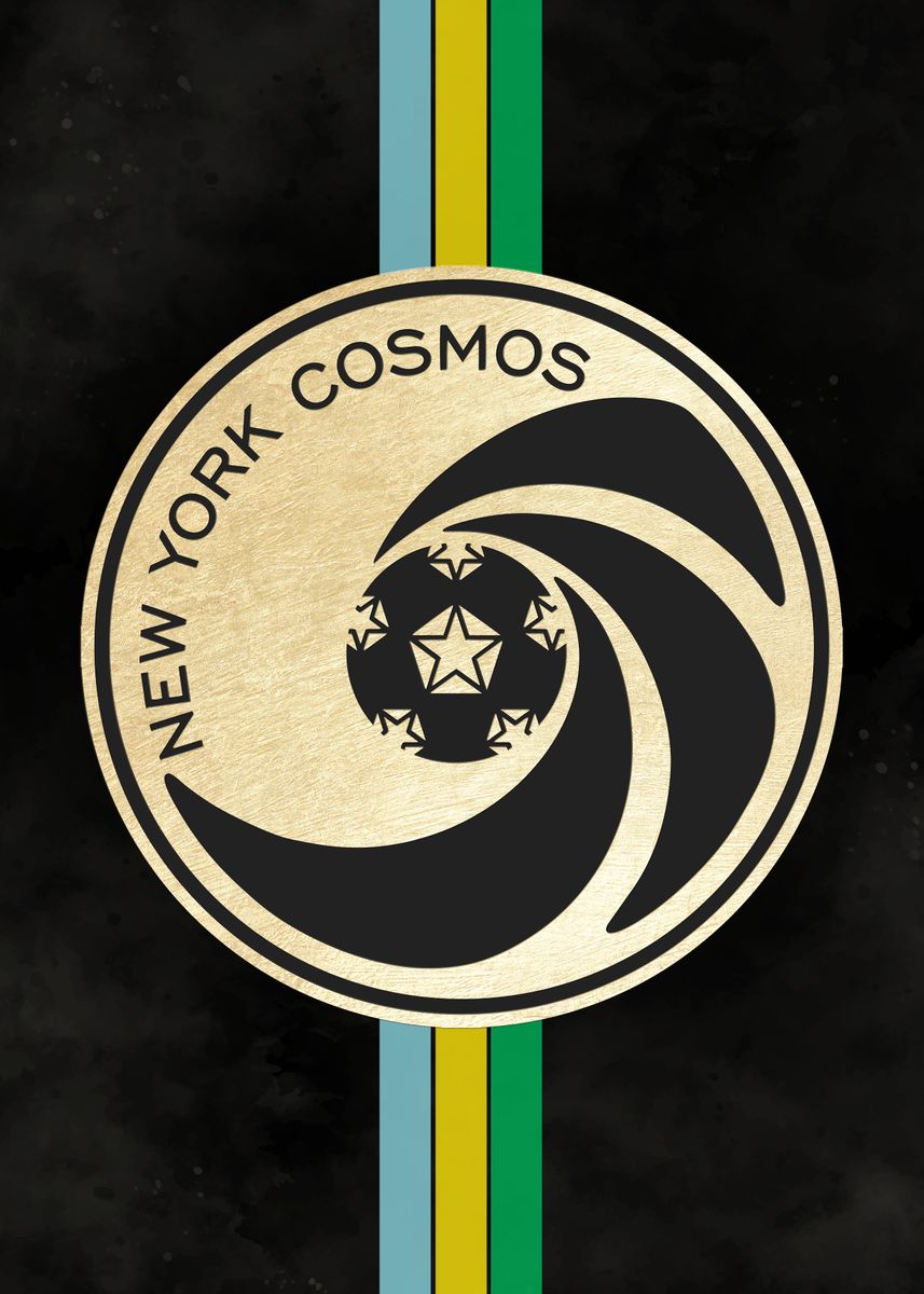 'New York Cosmos' Poster, picture, metal print, paint by Luke Vassel ...