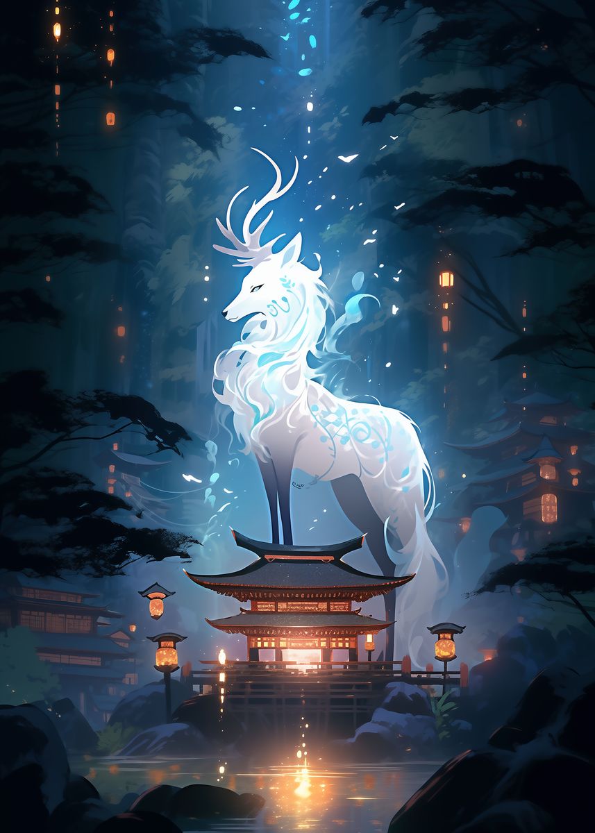 'Kirin Guardian' Poster, picture, metal print, paint by Fox FX | Displate