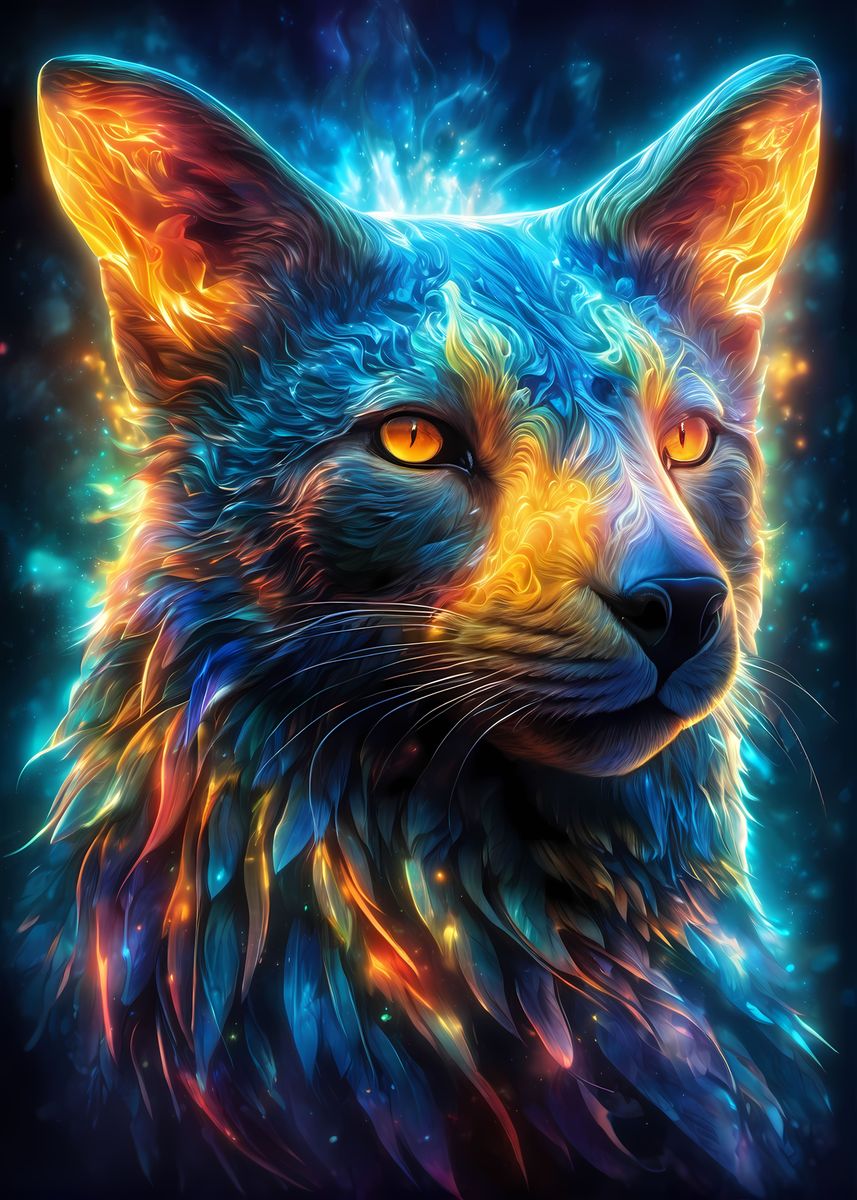 'Magic Realism Animal' Poster, picture, metal print, paint by Trending ...