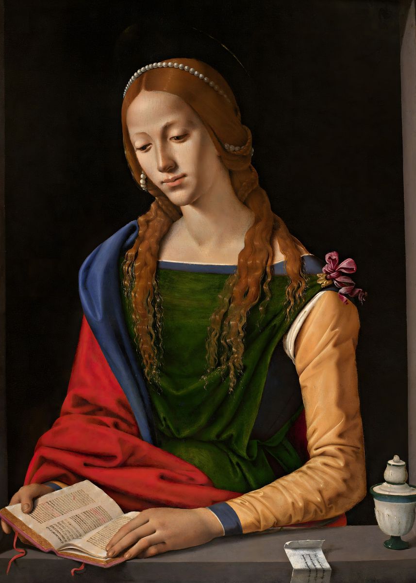 'St Mary Magdalene Reading ' Poster, picture, metal print, paint by ...