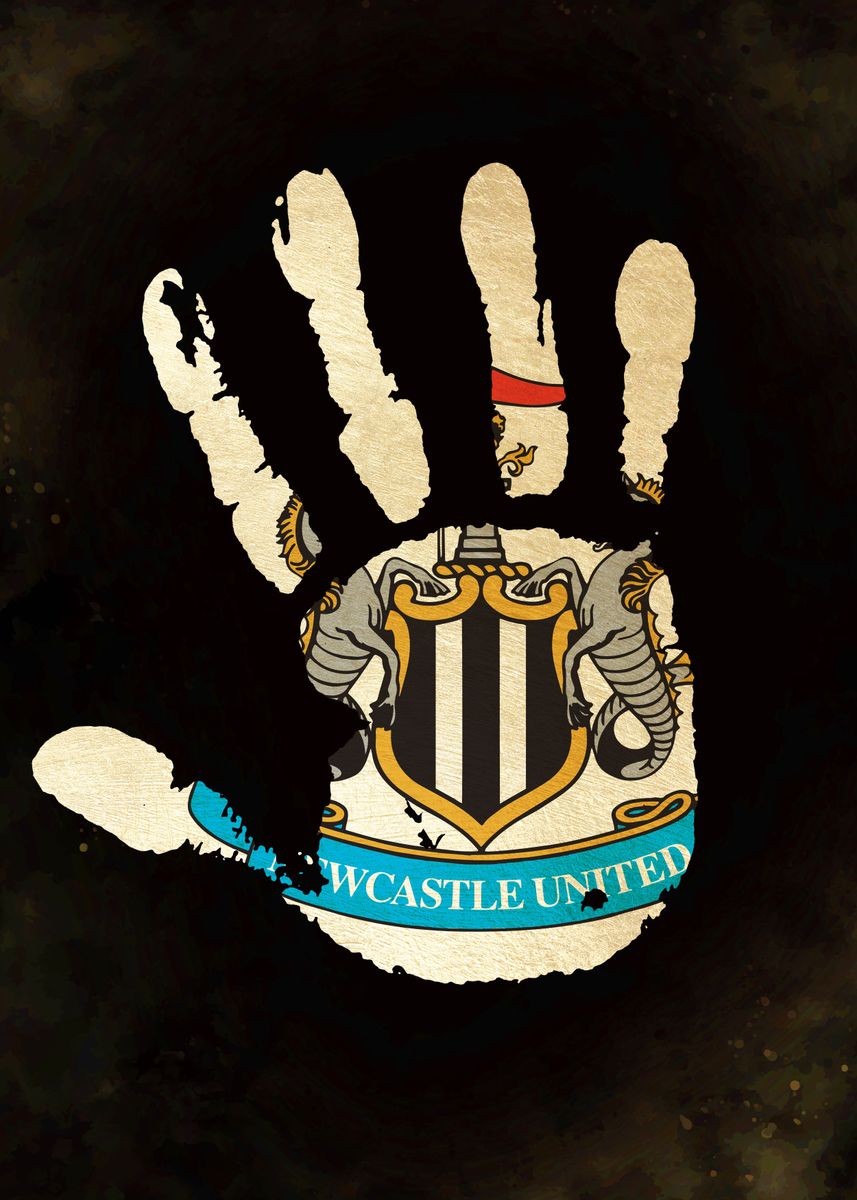 'Newcastle United FC' Poster, picture, metal print, paint by Mcgilvery ...