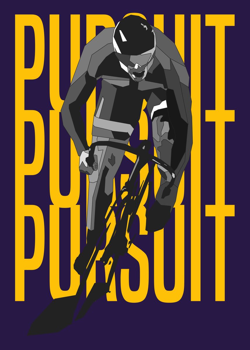 'Track Cycling Pop Art' Poster, picture, metal print, paint by Ro ...