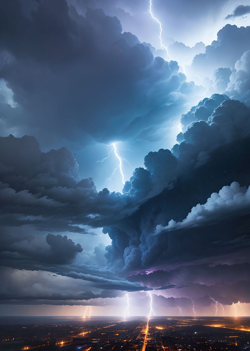 'Natures fury' Poster, picture, metal print, paint by YushiXVI | Displate