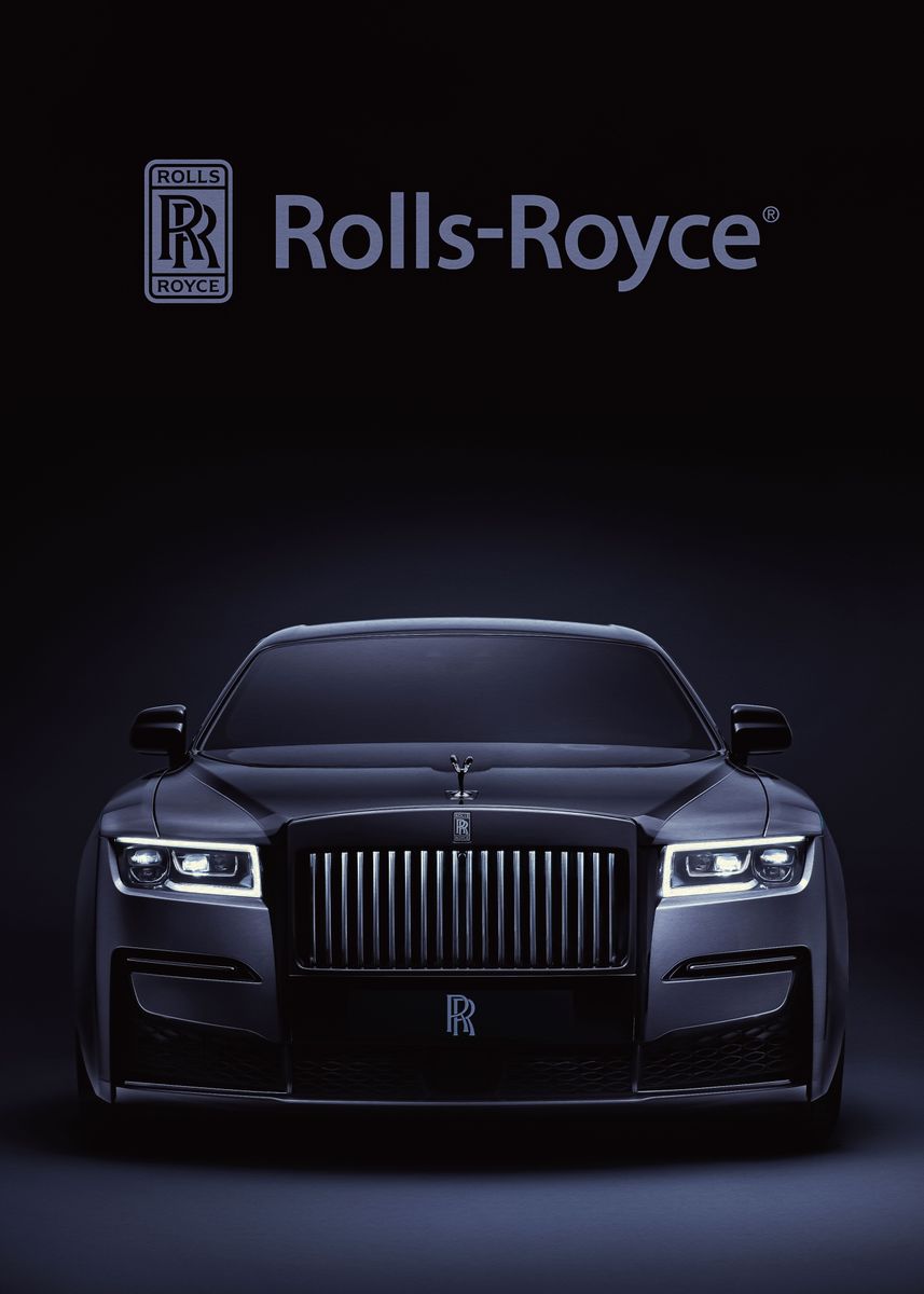 'Rolls Royce Ghost Black ' Poster, picture, metal print, paint by Lee ...