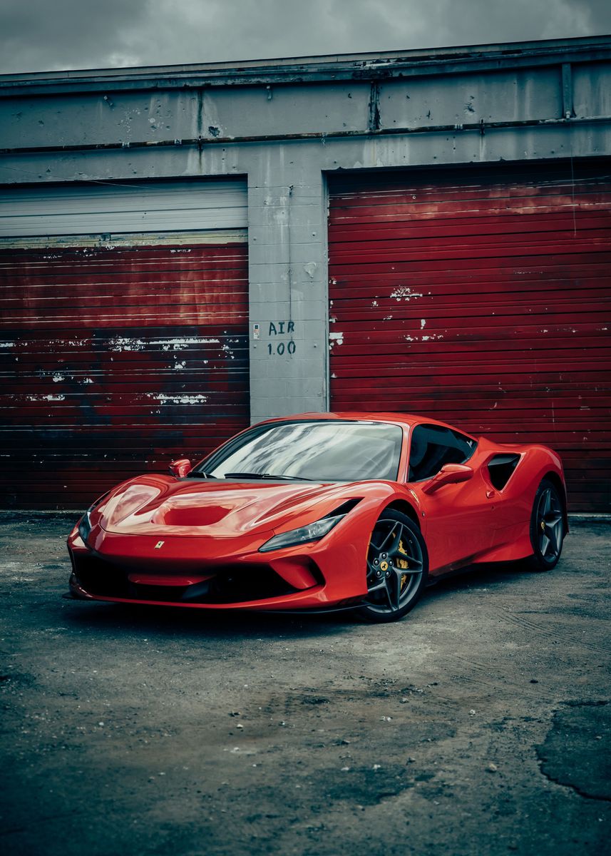 'Ferrari F8' Poster, picture, metal print, paint by To Giyanto | Displate