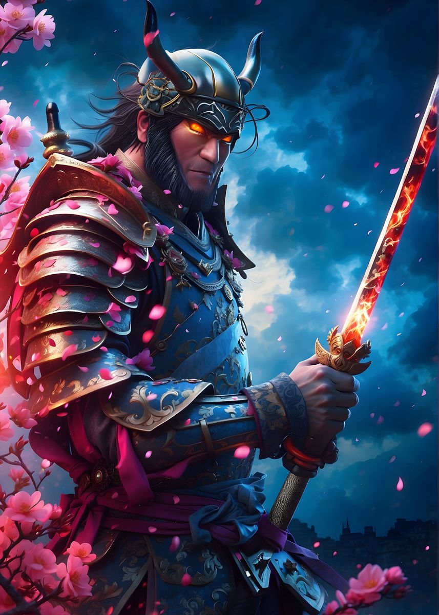 'Japan Samurai Evil' Poster, picture, metal print, paint by Xăm Việt ...