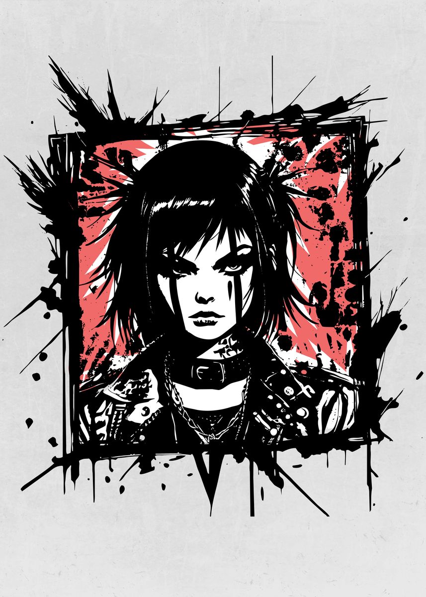 'Digital Punk ' Poster, picture, metal print, paint by Ilya Danilov ...